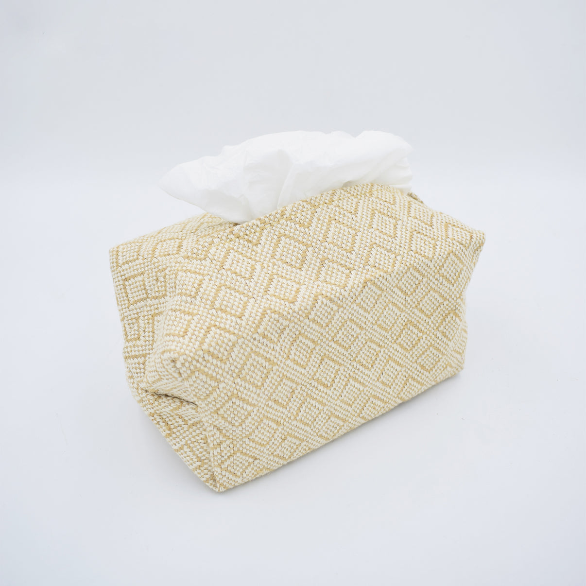Square Pattern Tissue Pouch/Organizer | Stylish Desk Accessory – Morcee